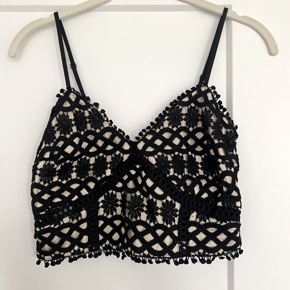 Listicle | Tops | Listicle Lace Detailing Top | Poshmark